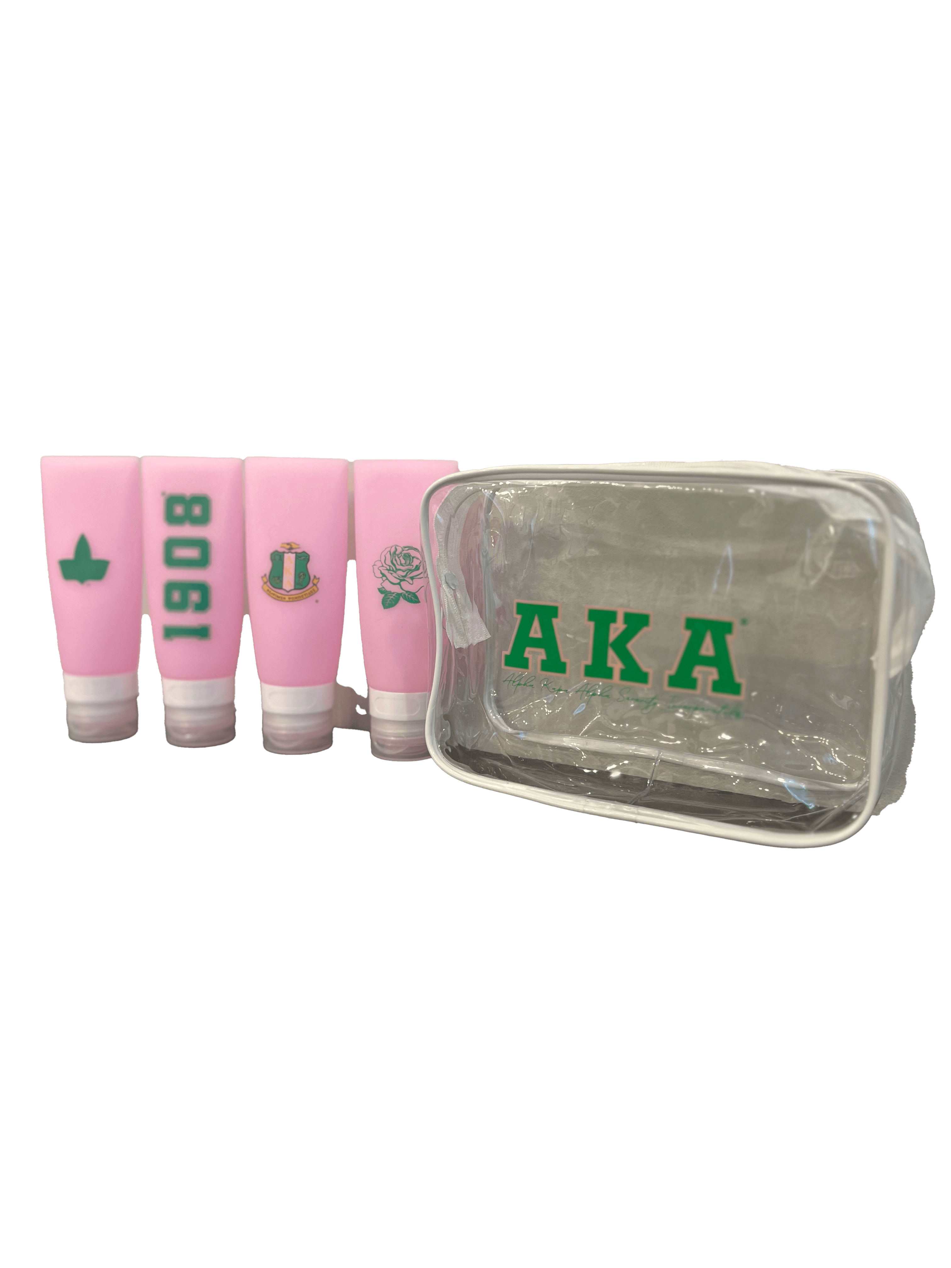 TSA-Approved Alpha Kappa Alpha Cosmetic Set – A&W Greek Shop