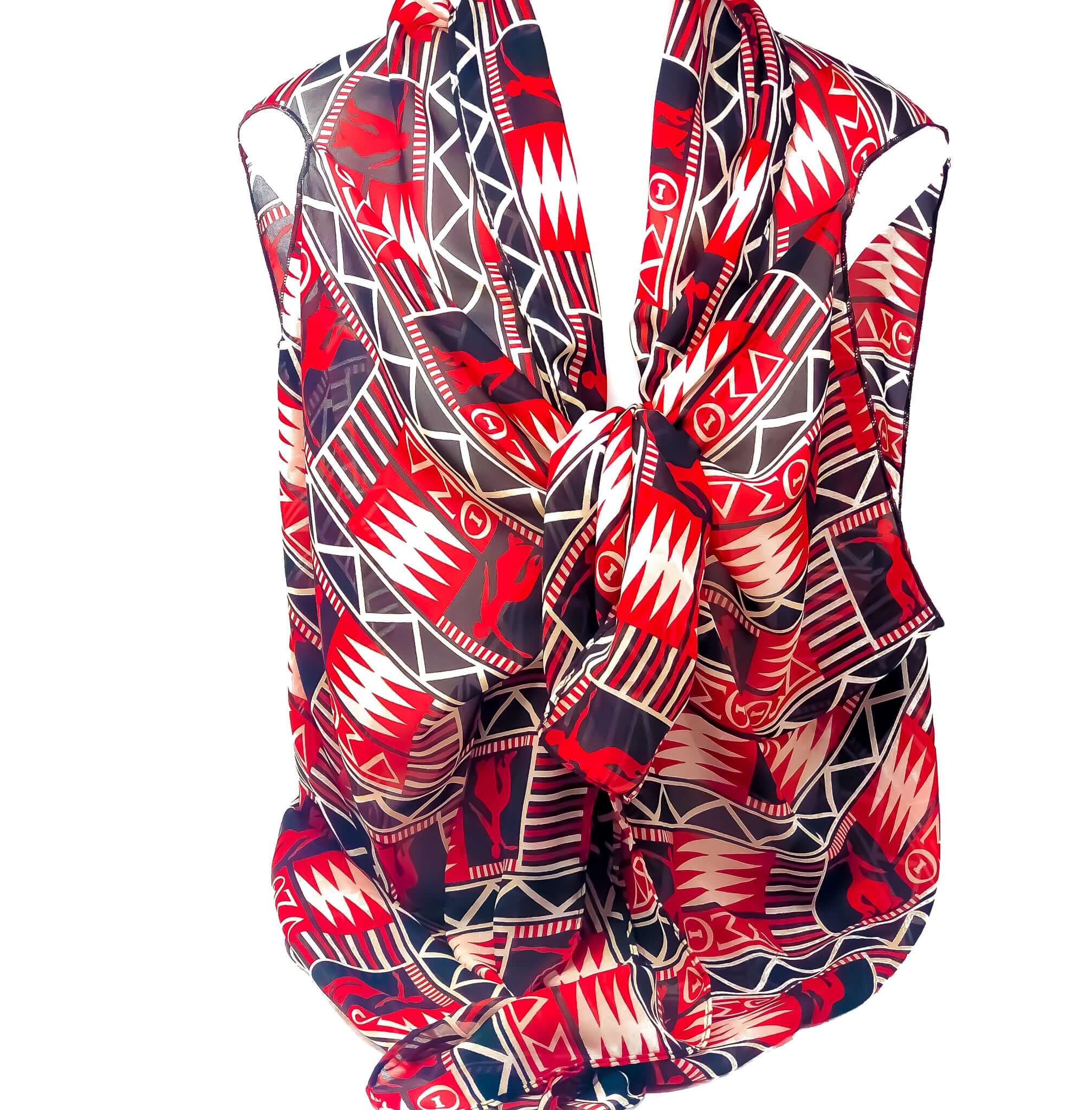 Delta Scarf - Transforming Scarf – A&W Greek Shop