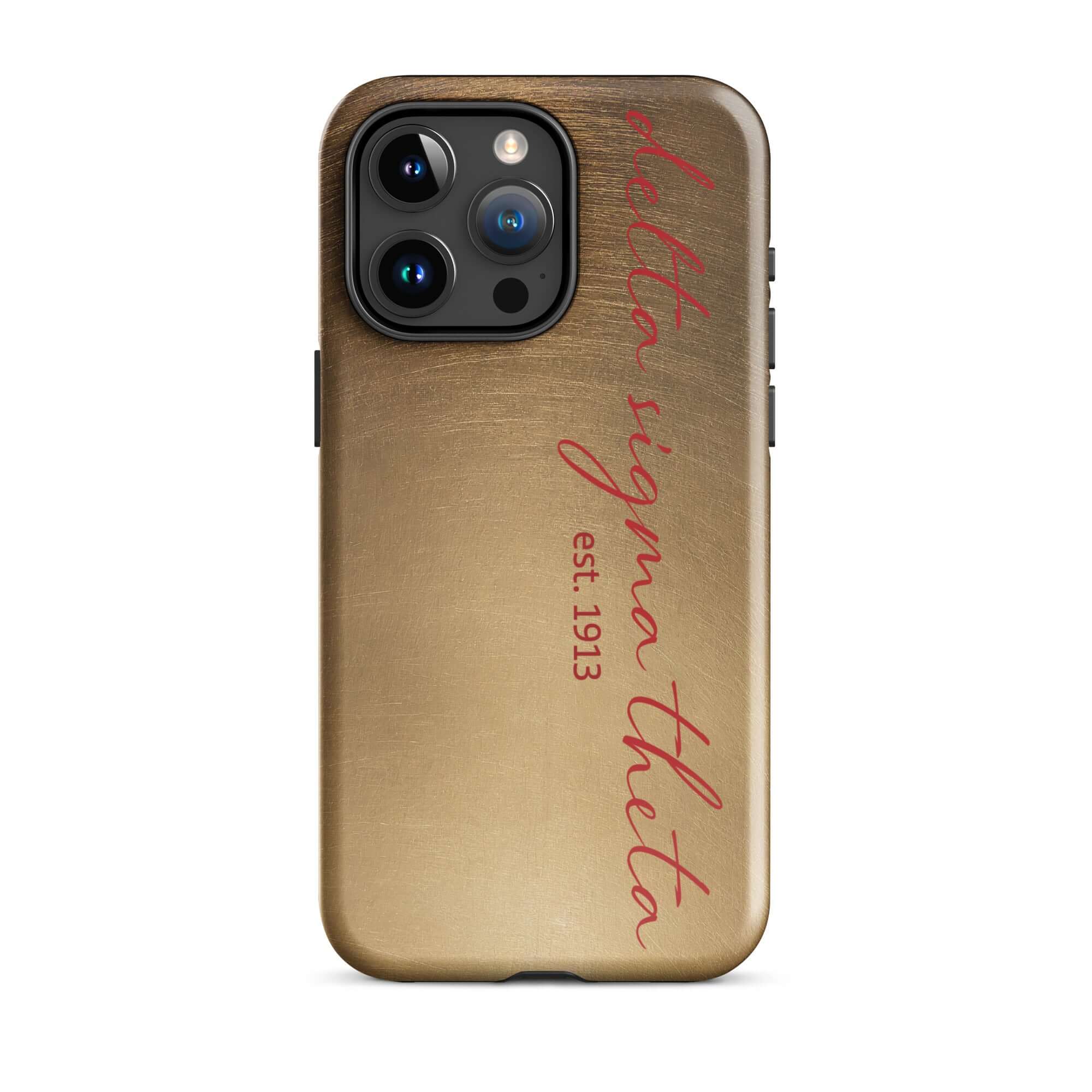 Delta Sigma Theta Script Tough Case for iPhone® – A&W Greek Shop